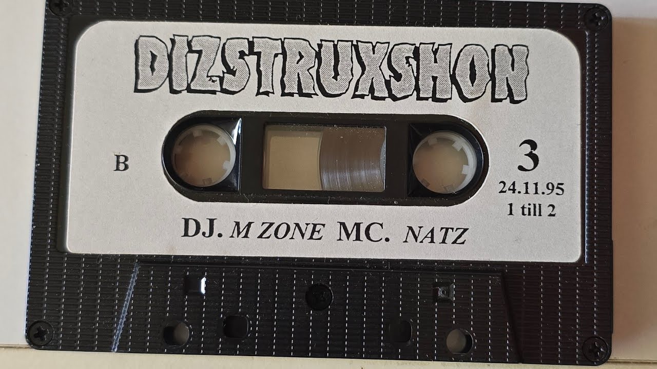 DIZSTRUXSHON - DJ M ZONE MC NATZ 24-11-1995 SIDE B - YouTube
