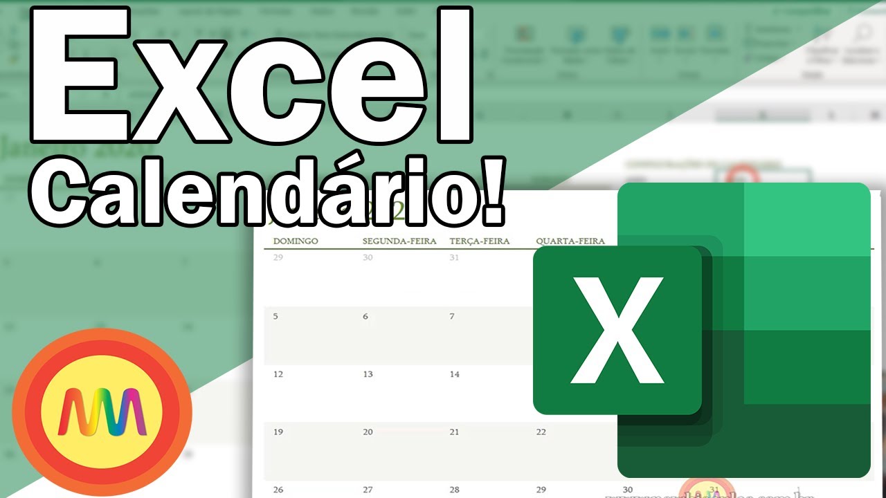 Excel 365 - Crie um Calendário - Método rápido e método com passo a ...