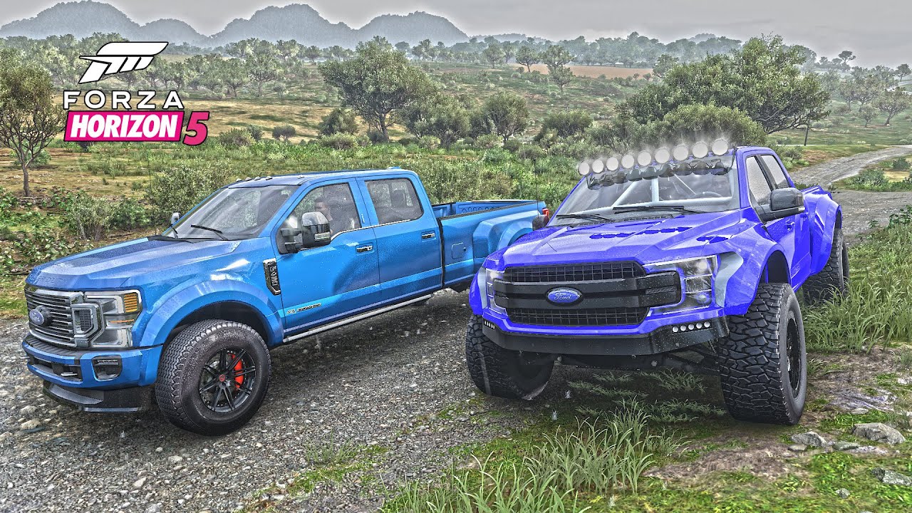 Ford Super Duty F-450 x 2018 Deberiti F-150 Prerunner Offroading ...