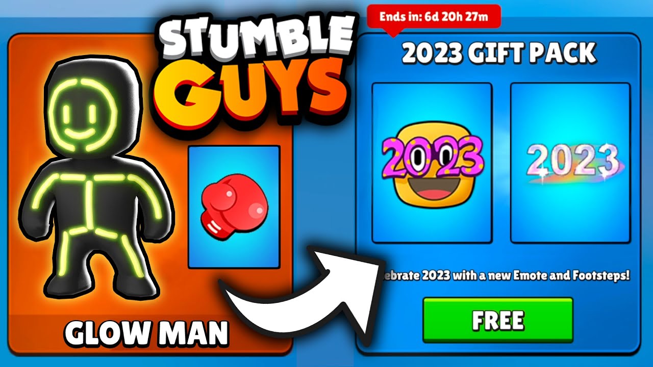 *NEW* GLOW MAN + NEW YEARS ITEMS IN STUMBLE GUYS! - YouTube