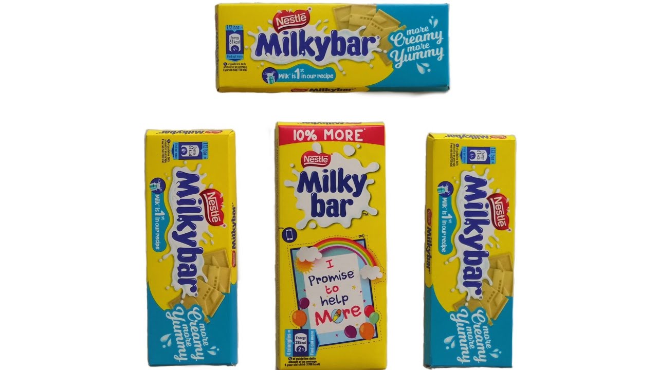 Lots of nestle milkybar chocolates | More creamy more yummy milkybar ...
