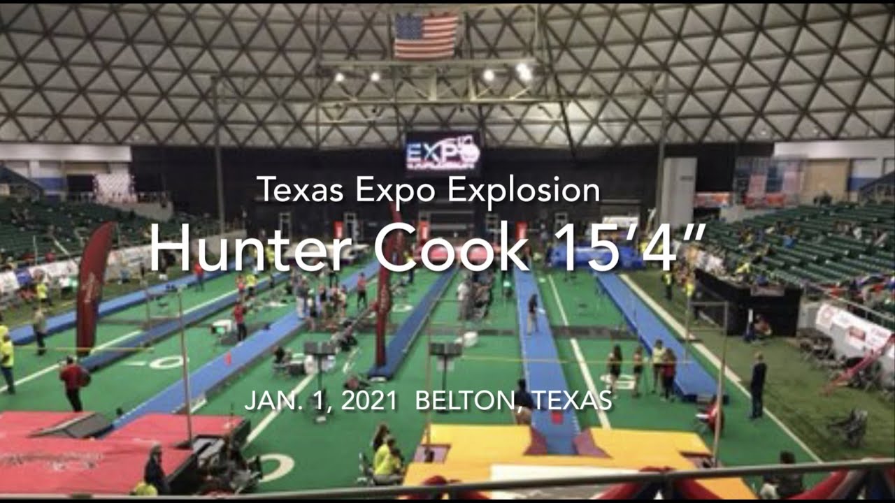 Hunter Cook Pole Vault 15’4” PR at the Texas Expo Explosion 2021 - YouTube