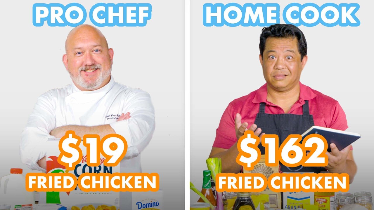 $162 vs $19 Fried Chicken: Pro Chef & Home Cook Swap Ingredients ...
