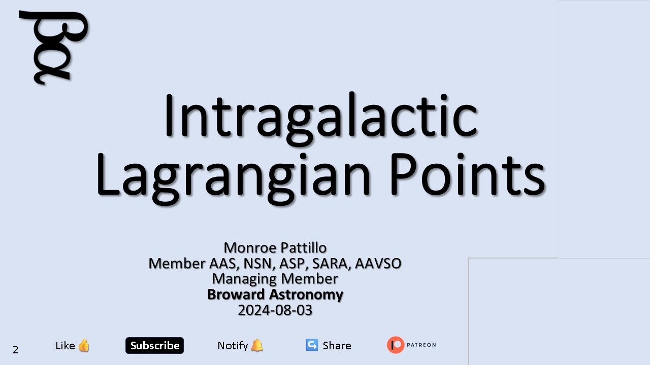 2024 08 03 Intragalactic Lagrangian Points - YouTube