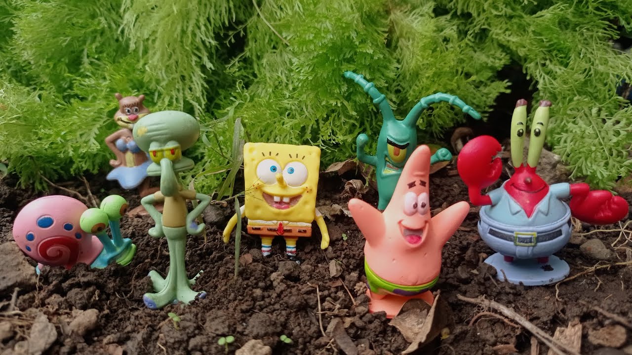 Mencari Spongebob,Patrick,tuan krab dan teman teman - YouTube