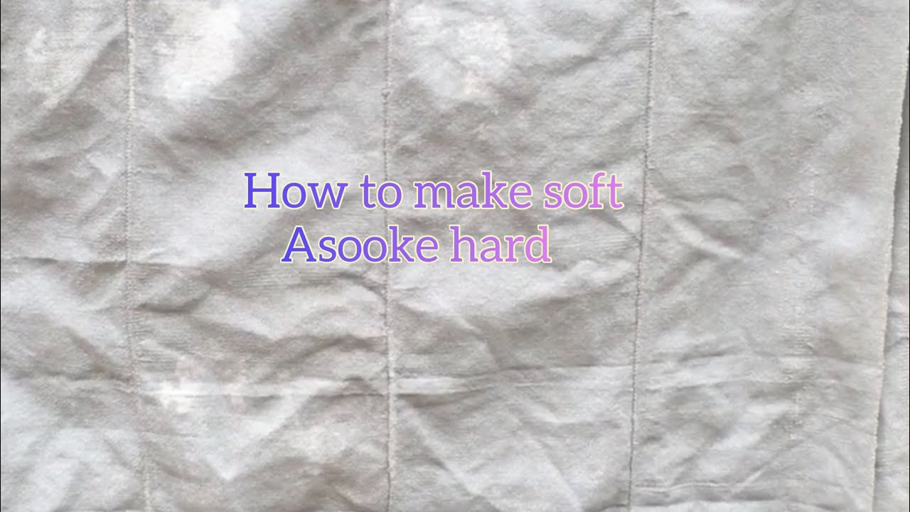DIY: How to make soft asooke to be hard again - YouTube