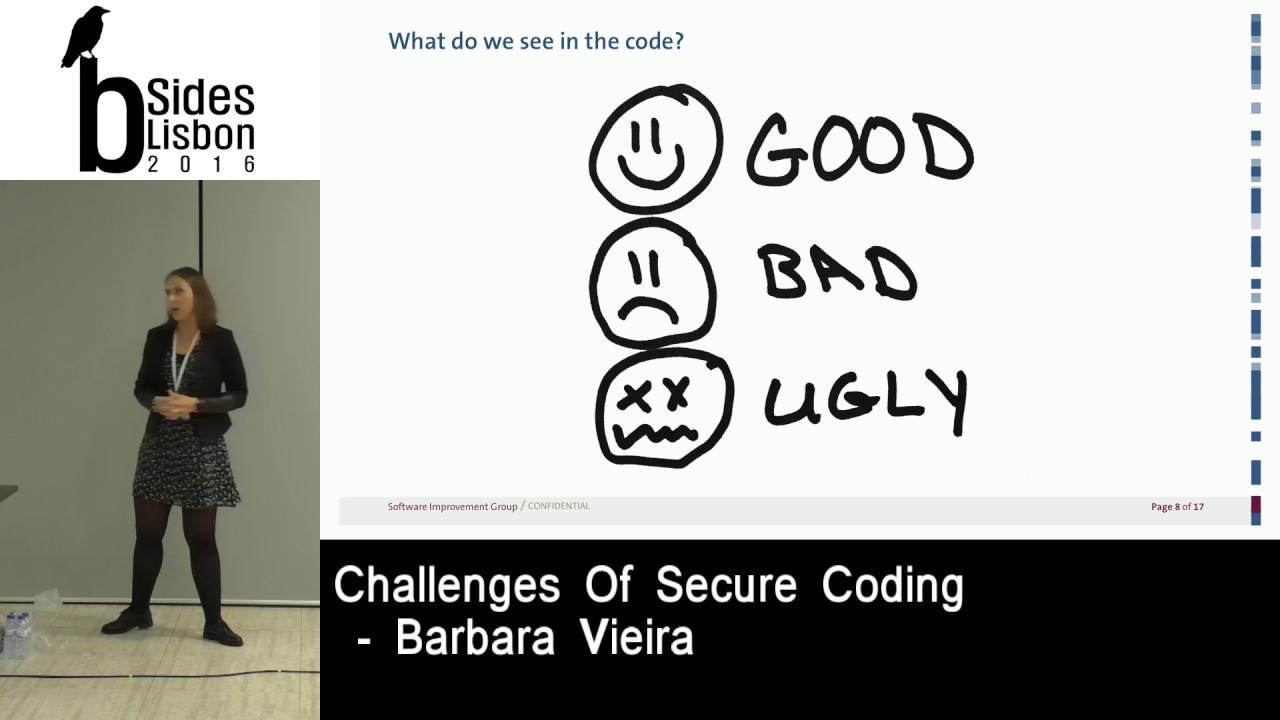 BSides Lisbon 2016 - Challenges of secure coding by Bárbara Vieira - YouTube