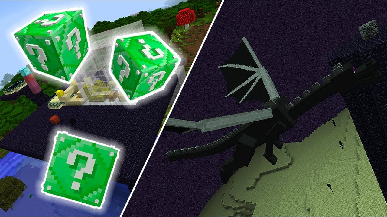 EMERALD LUCKY BLOCKS VS THE ENDER DRAGON - YouTube