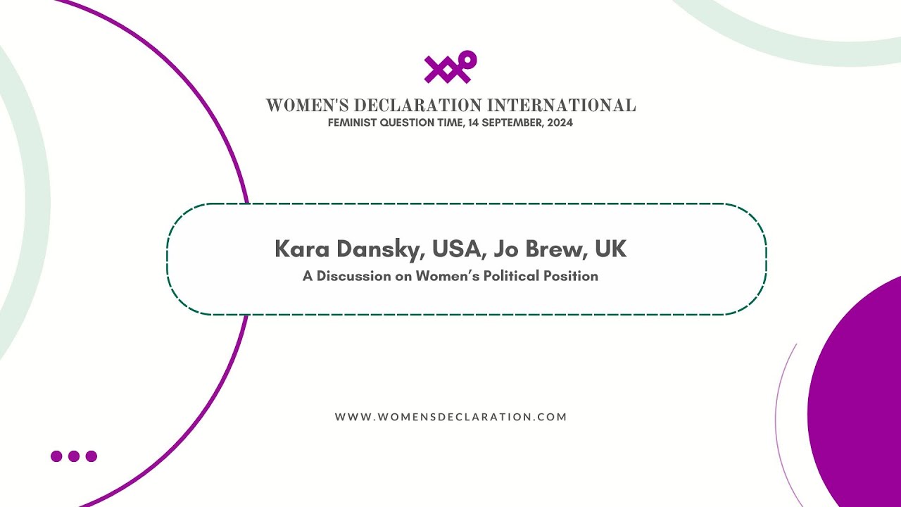 Kara Dansky and Jo Brew (USA & UK) A discussion on women’s political ...