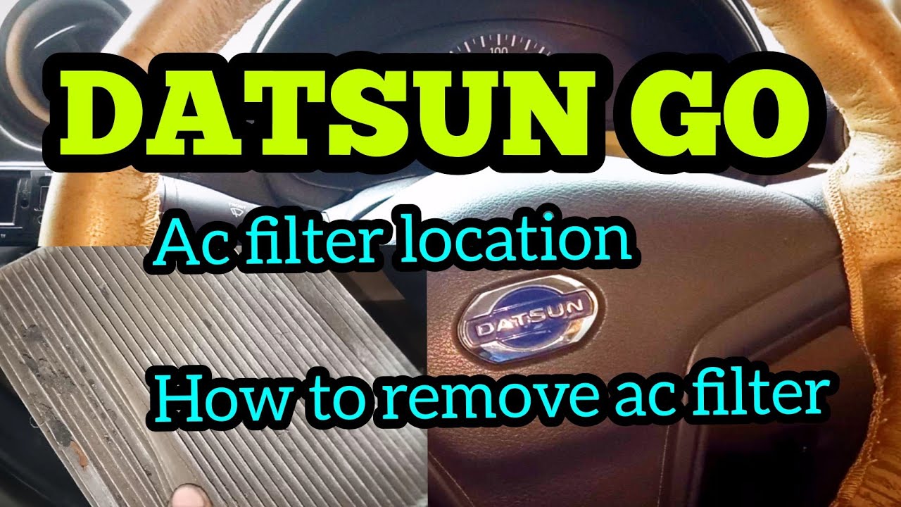 Datsun go ac filter location || how to remove datsun go ac filter - YouTube