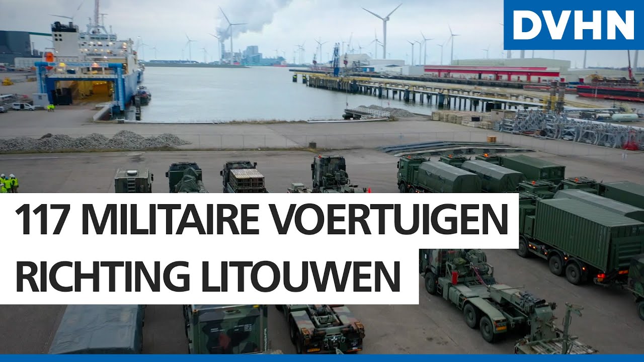 Honderd zware militaire voertuigen uit Havelte ingescheept voor missie ...
