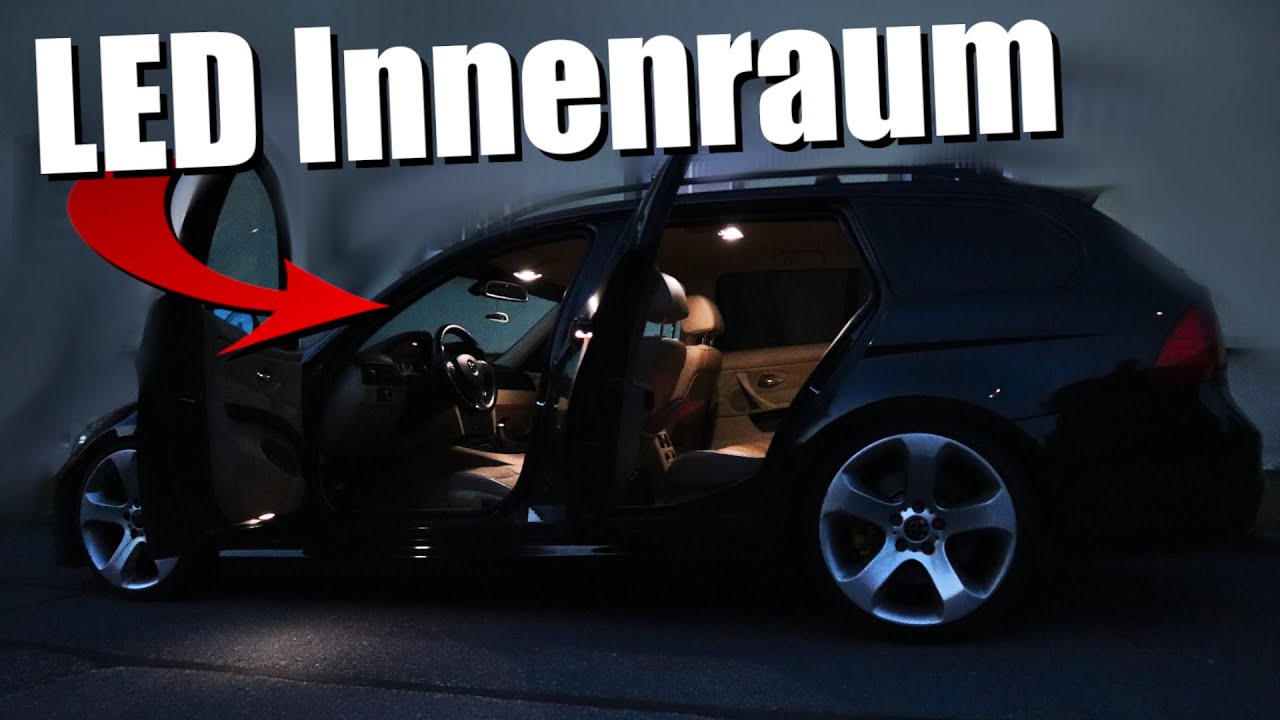 BMW Innenraum auf LED umrüsten! (BMW E90/E91/E92/E93/E60/E61) - YouTube