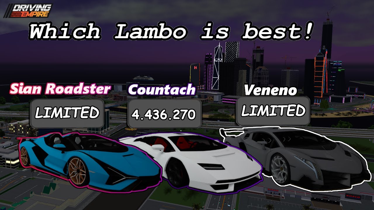 Which Lambo is fastest in Driving Empire! - YouTube