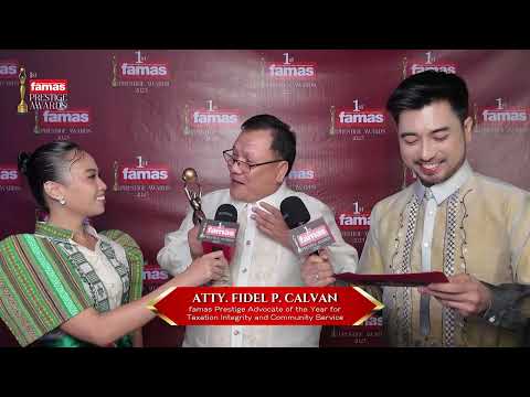 Exclusive Backstage Interview with Atty. Fidel P. Calvin | 1st famas ...