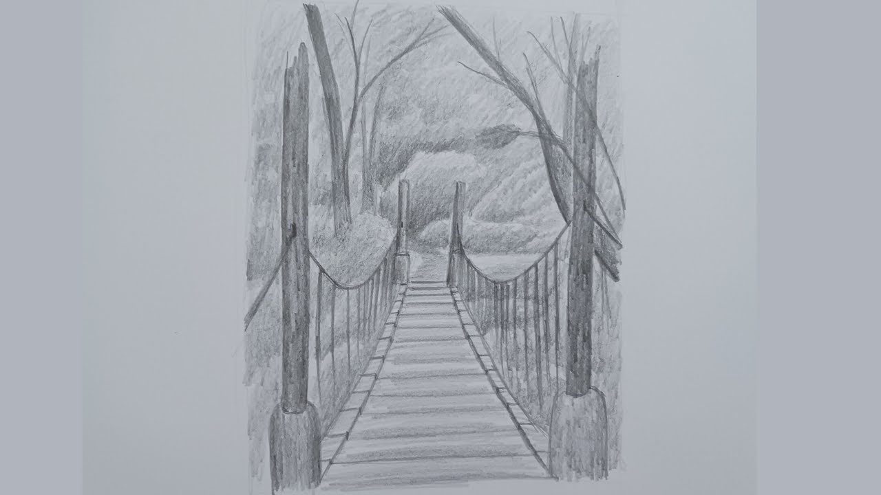 Dibujos A Lapiz De Puentes Como Dibujar Un Puente En Perspectiva De 1
