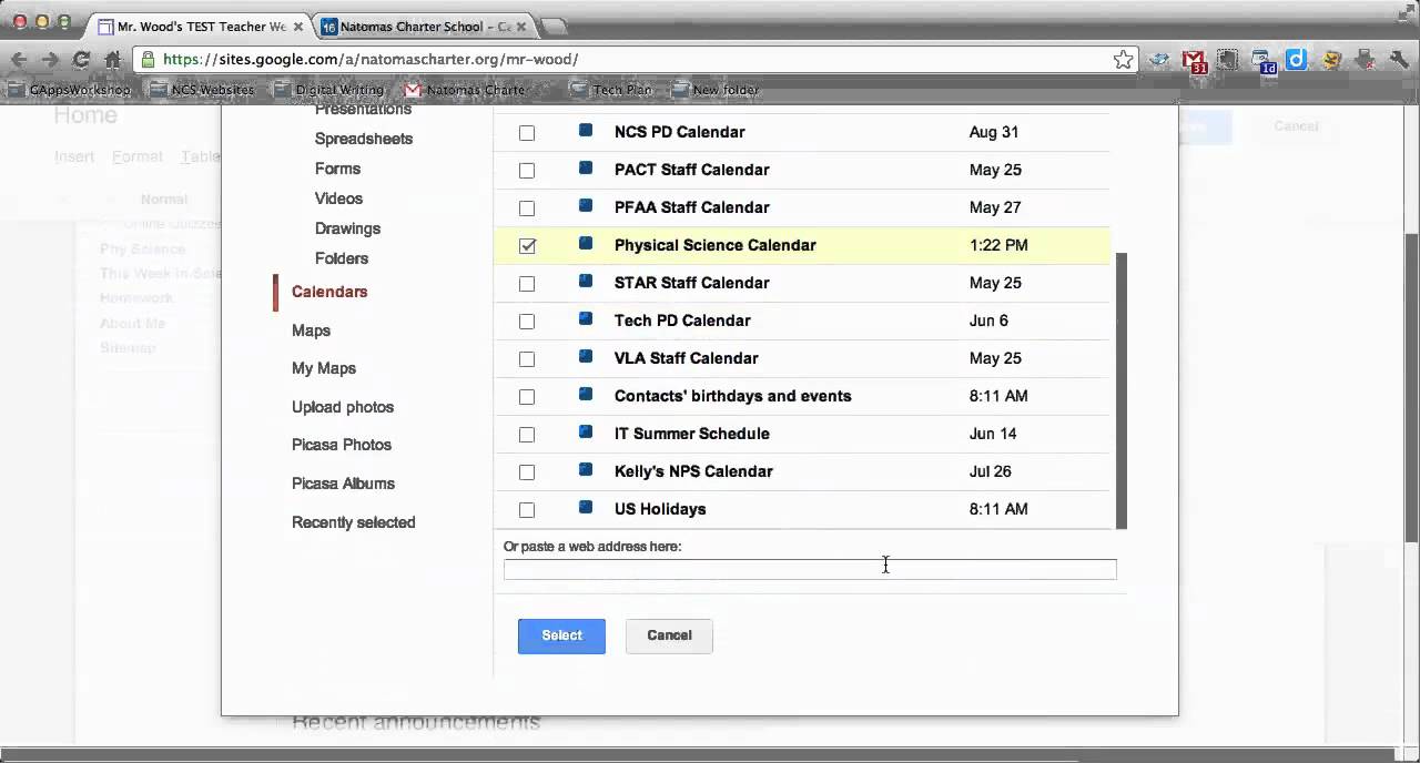 Creating A Google Calendar For Your Teacher Webpage YouTube Creating A Google Calendar For Your Teacher Webpage YouTube