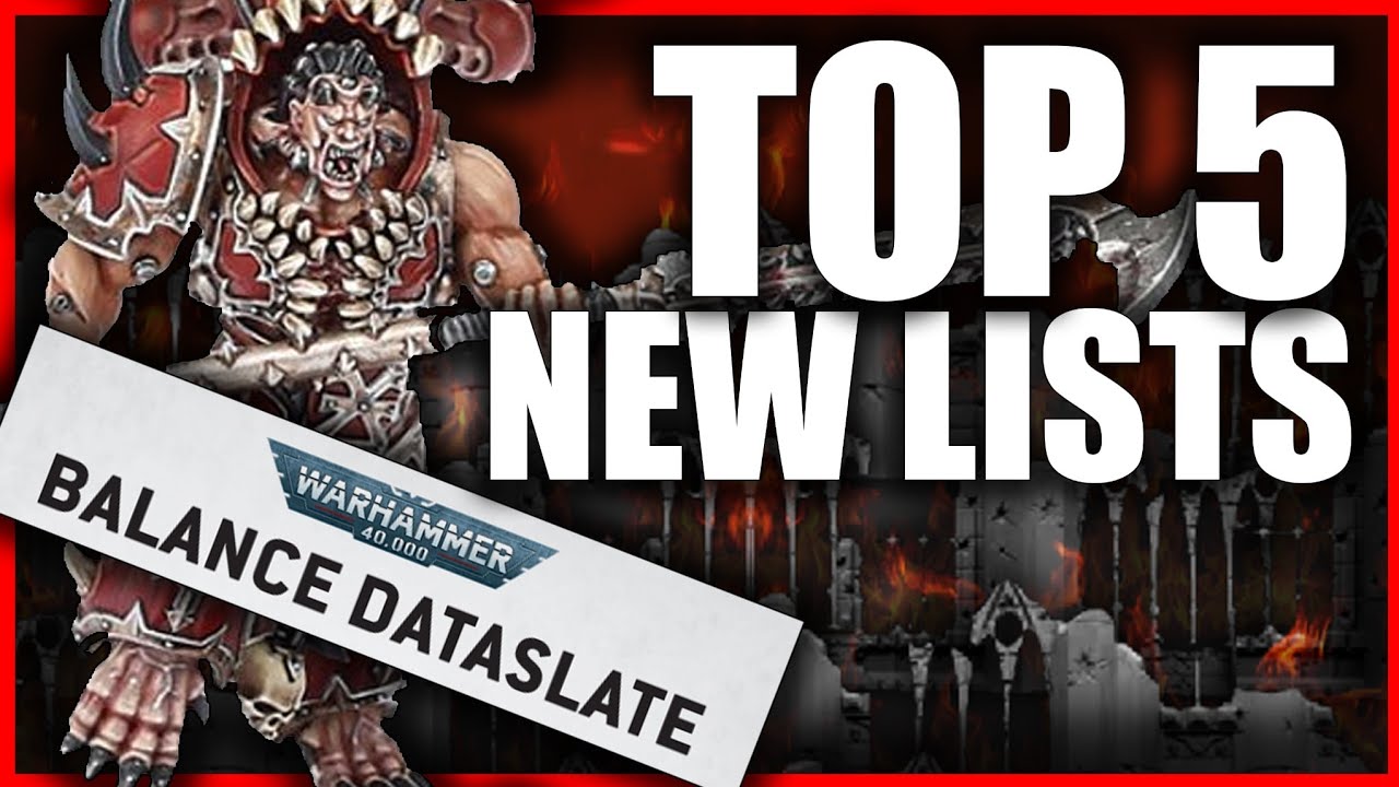 TOP 5 World Eaters Lists after the Balance Dataslate (one for each ...