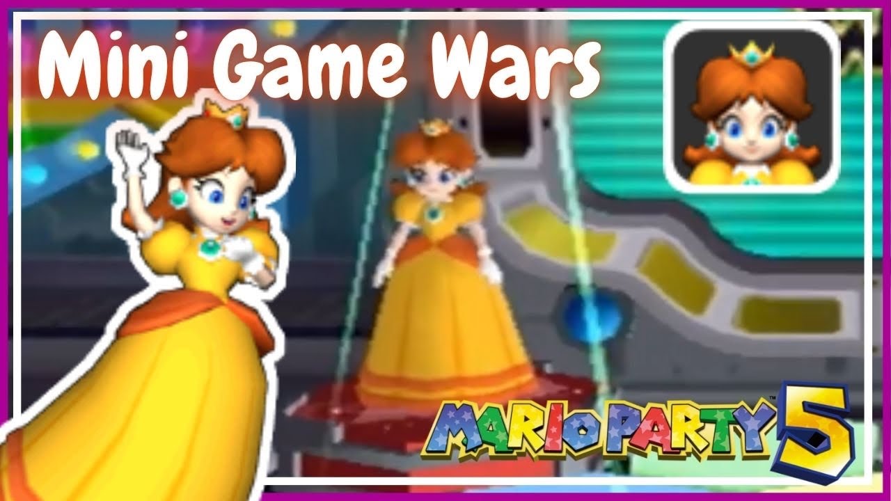 Mario Party 5 - Mini Game Wars | Daisy Gameplay - YouTube