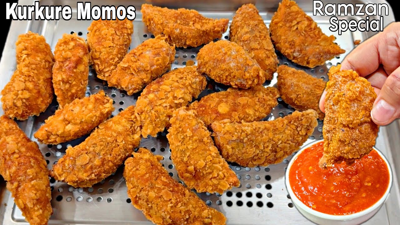 How To Make Chicken Momos At Home | Kurkure Momos Recipe | Momos Recipe ...