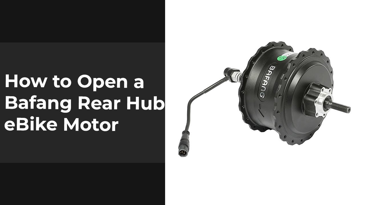How to Open a Bafang Rear Hub Ebike Motor - YouTube