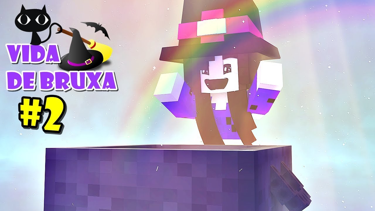 Minecraft: Vida de Bruxa #2 - MINHA PRIMEIRA MAGIA! - YouTube
