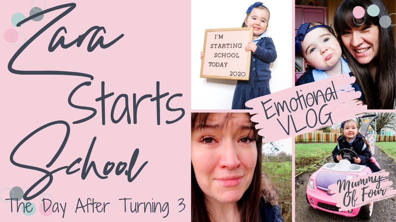 ZARA STARTS NURSERY SCHOOL CHATTY & EMOTIONAL VLOG | STARTING SCHOOL ...