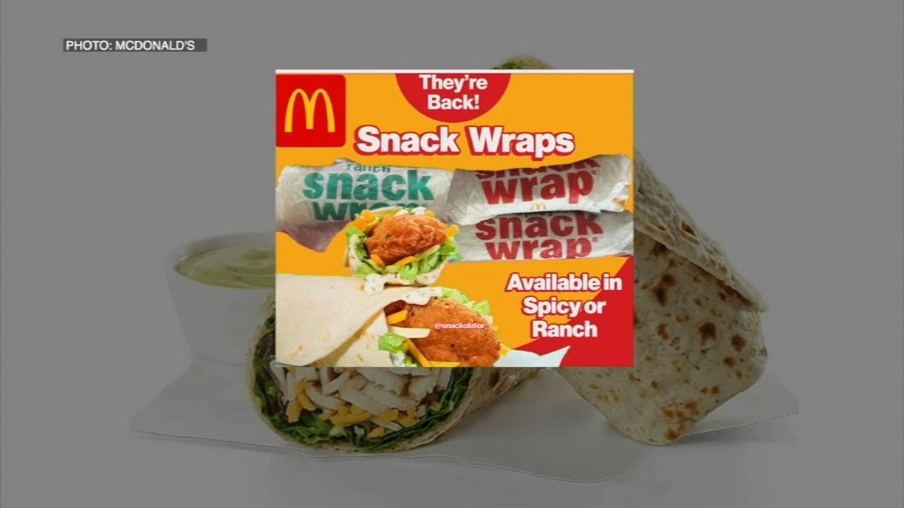 McDonald’s confirms Snack Wrap return as fast food chicken craze heats ...