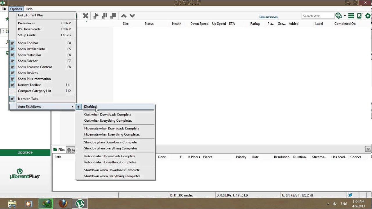 Torrent Never Auto ShutDown - YouTube