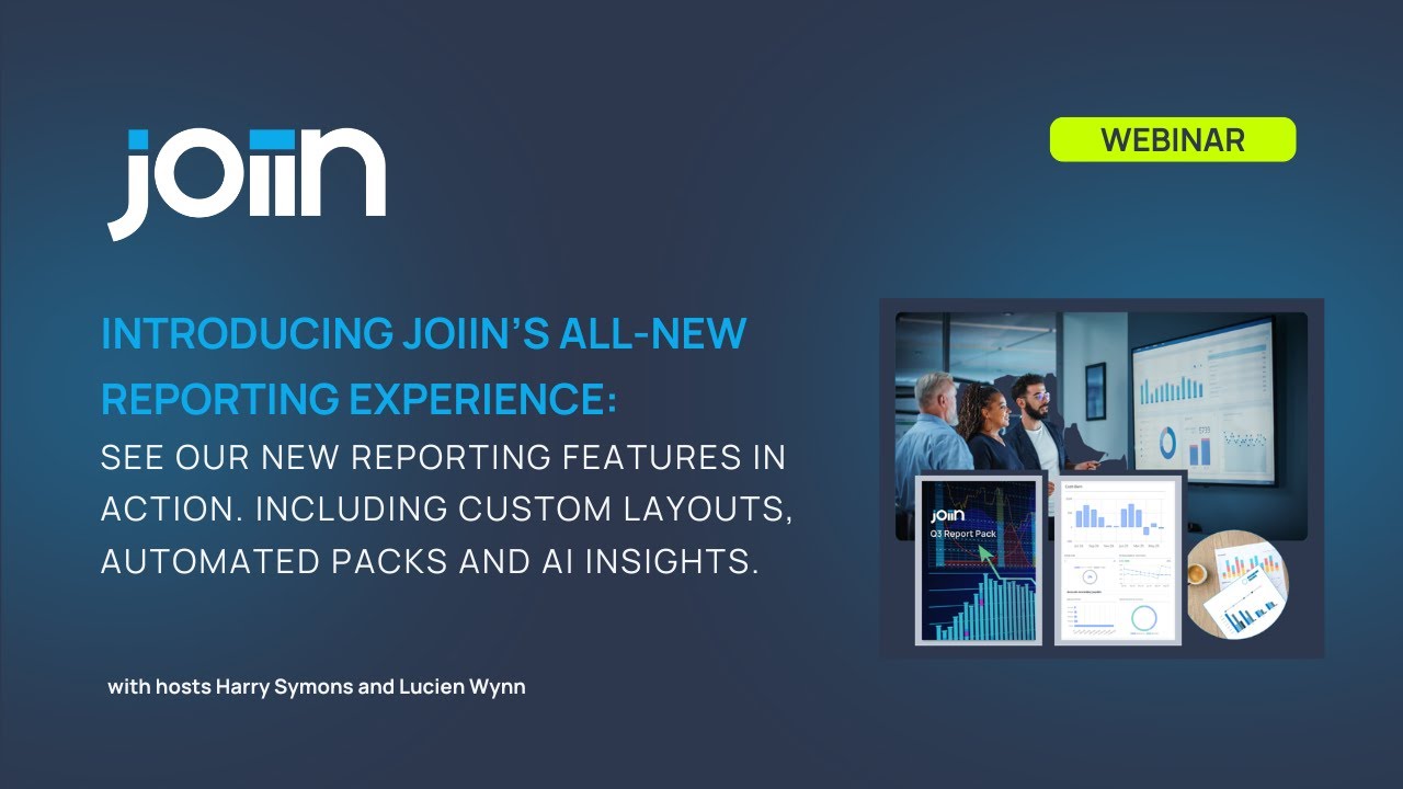 Joiin Live: Introducing Joiin’s All-New Reporting Experience - YouTube