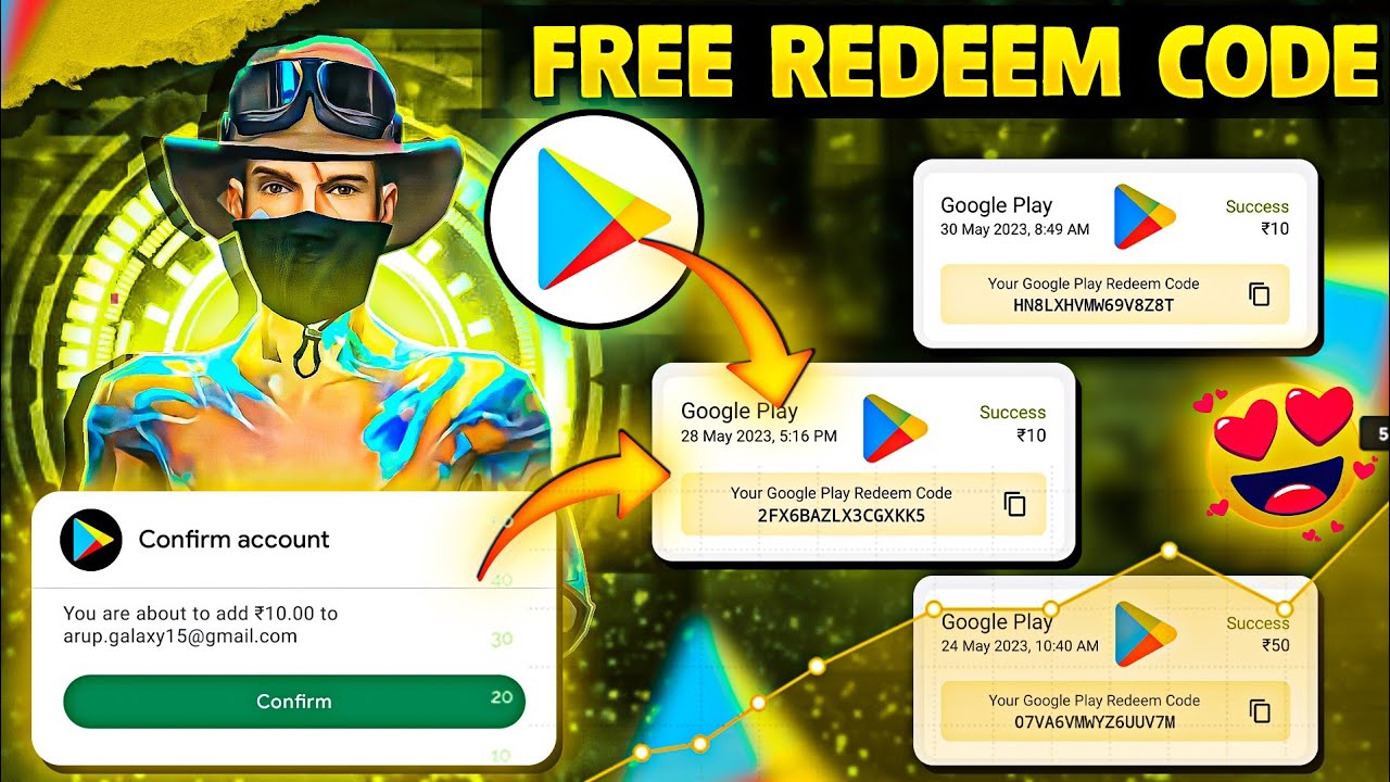 Rs.10 Free Redeem Code | Google Play Gift Card Earning App | New Redeem ...