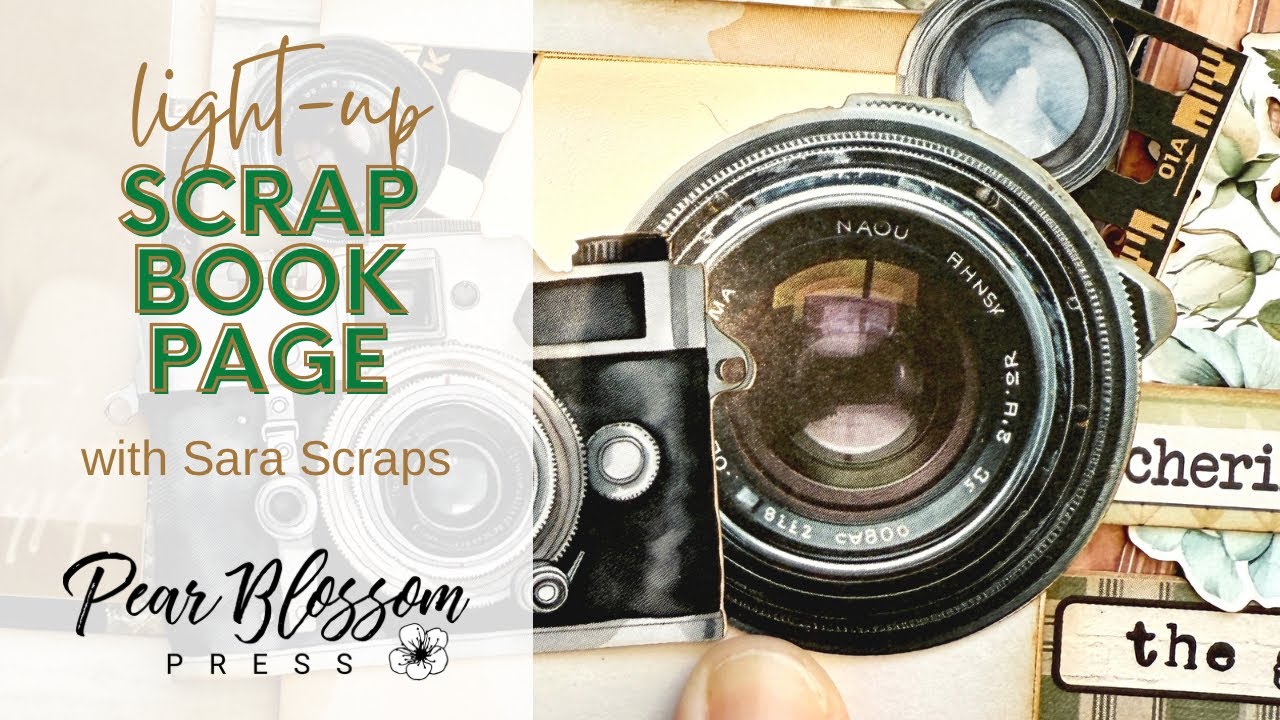 Interactive Light-Up Scrapbook Page With @SaraScraps - YouTube