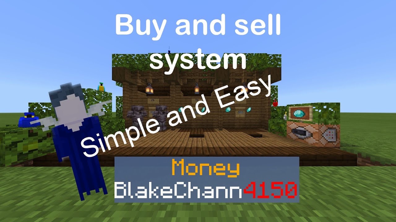 Money system with buy/sell minecraft bedrock. Fix in Description - YouTube