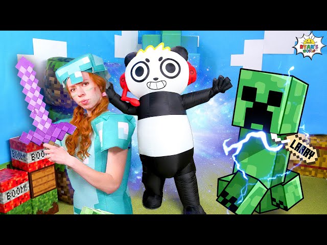 We Survive Minecraft IRL for 24 Hours! - Videos For Kids