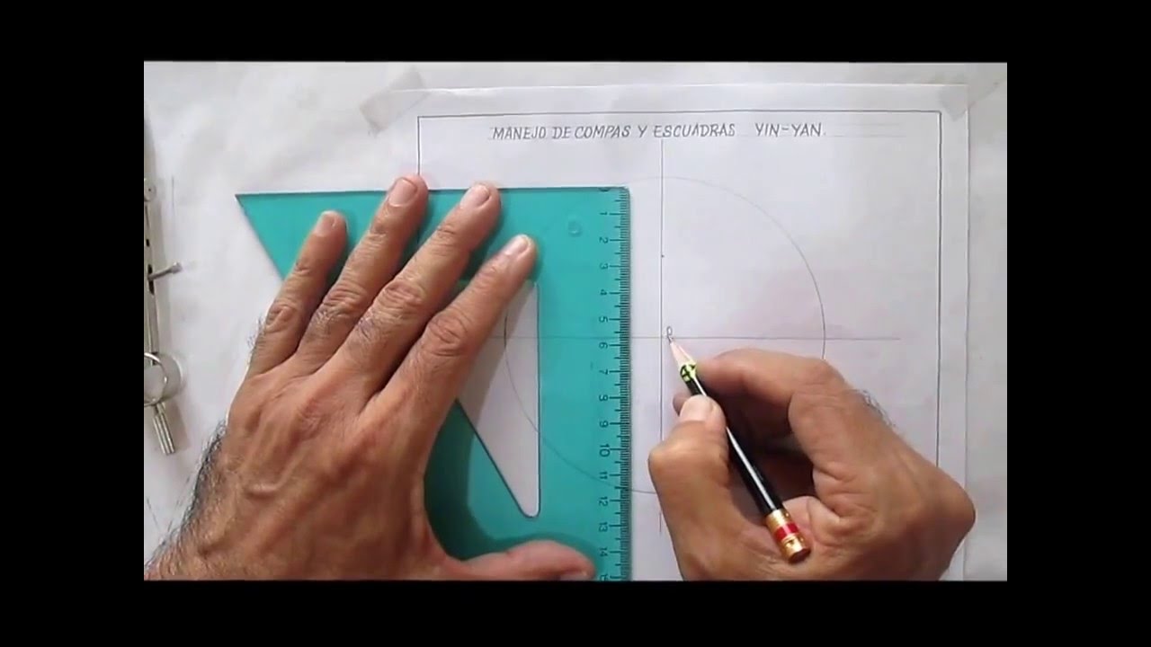 Manejo de Compas y Escuadras - YIN YAN - YouTube
