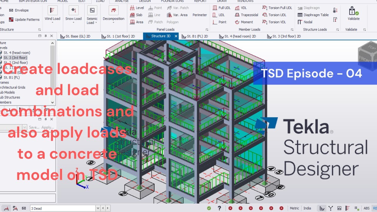 Loading in Tekla Structural Designer/Setting up and applying loads on ...