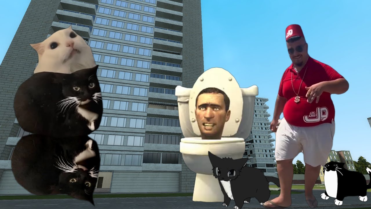 Maxwell Cat, Skibidi Bop Yes Yes Yes, Skibidi Toilet and White and ...