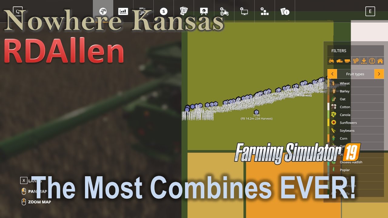 The Most Combines Ever! | E108 Nowhere Kansas | Farming Simulator 19 ...