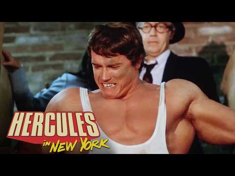 Arnold Schwarzenegger Rides a Chariot around Central Park | Hercules in New York (1970)