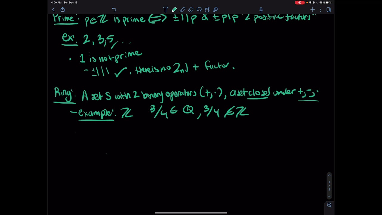 Review of Elementary Number Theory Part 1 - YouTube