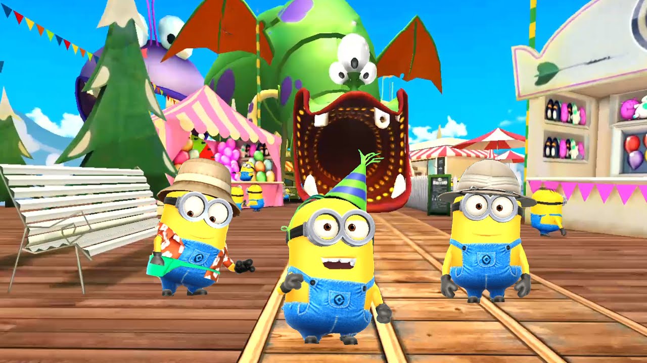 Minion Rush - Tourist Minion, Partier Minion and Hunter Minion at Super ...