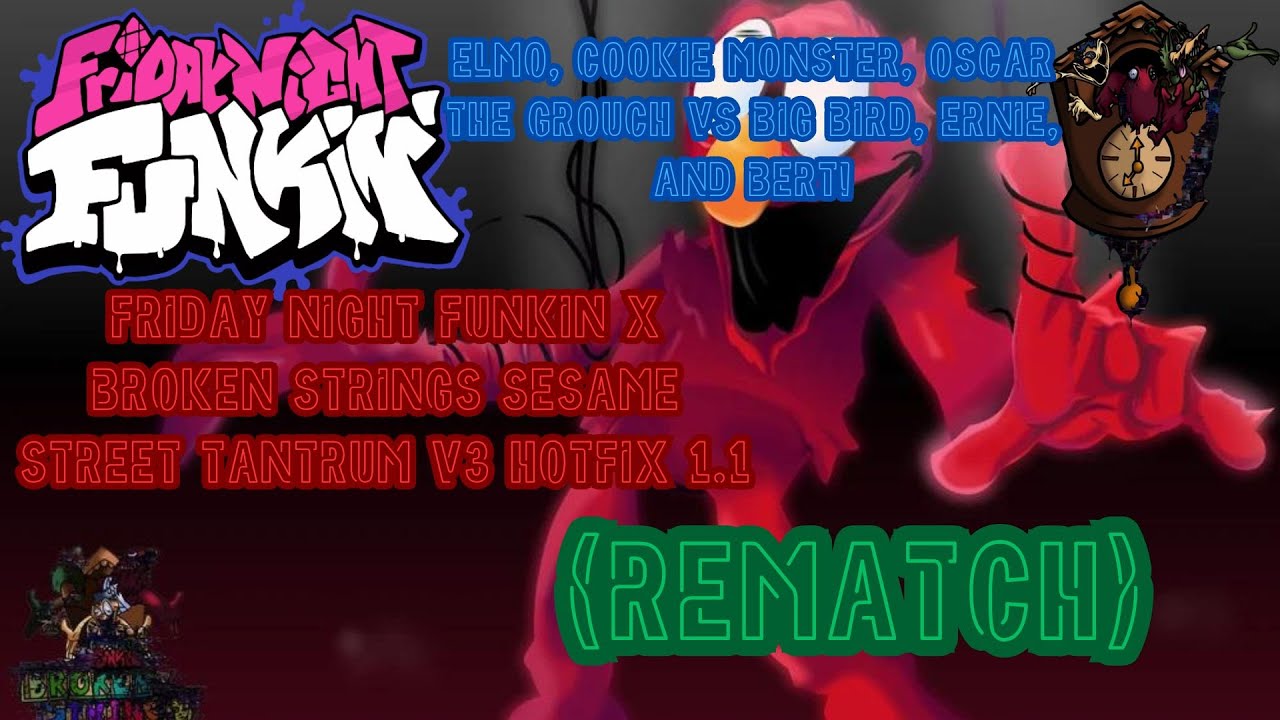 FRIDAY NIGHT FUNKIN BROKEN STRINGS TANTRUM V3 (REMATCH) HOTFIX 1.1 (500 ...