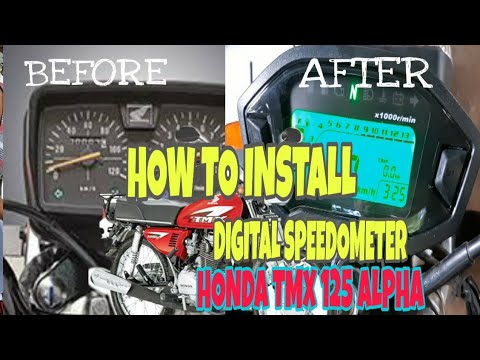 UNIVERSAL DIGITAL SPEEDOMETER INSTALLATION FOR HONDA TMX 125 ALPHA | STEP BY STEP TUTORIAL - YouTube
