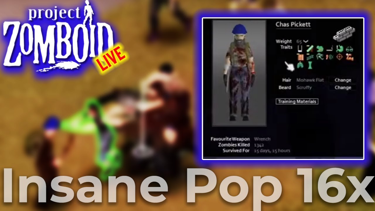 Project Zomboid World Record Most Kills Challenge! | Insane Zombie Pop ...