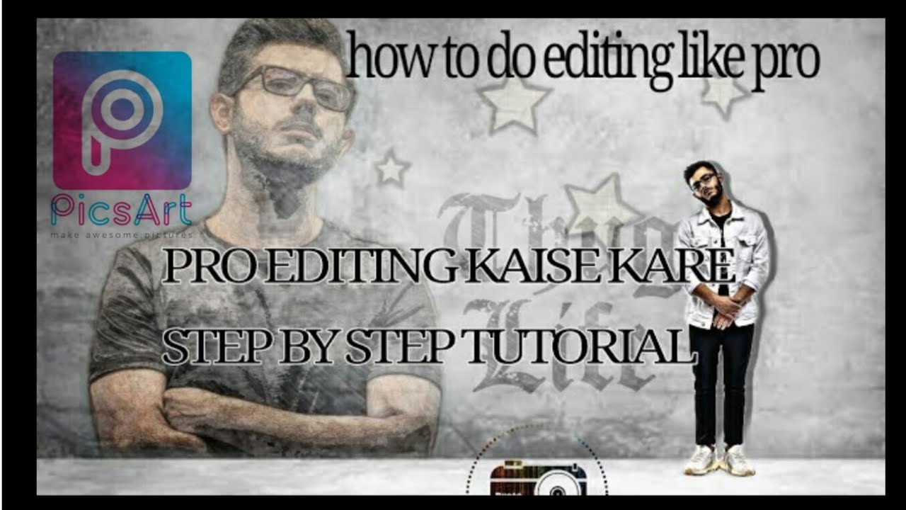 how to picsArt Editing tutorial, how to step by step tutorial - YouTube