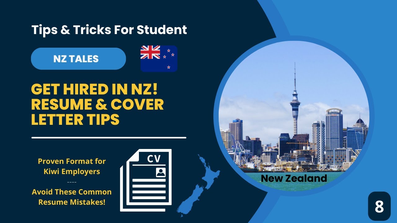 🔥 NZ-Style CV & Cover Letter Tips | How to Get Hired in New Zealand! 🇳🇿 ...