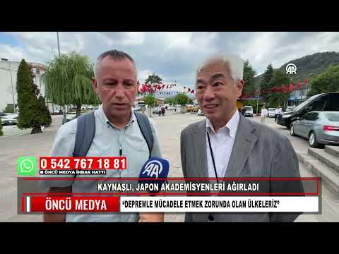 DÜZCE DEPREMİ'NİN MERKEZ ÜSSÜNDE İNCELEME KAYNAŞLI, JAPON AKADEMİSYENLERİ AĞIRLADI