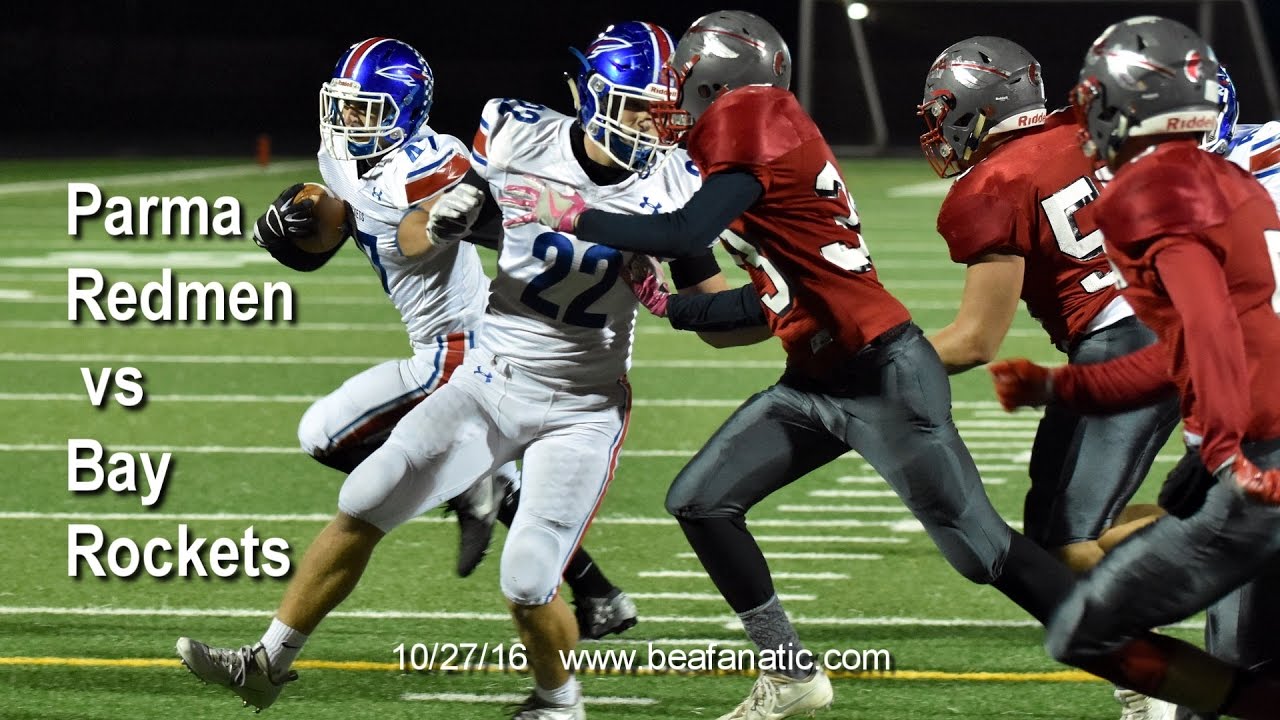 Parma Redmen vs Bay Rockets Varsity Football - YouTube