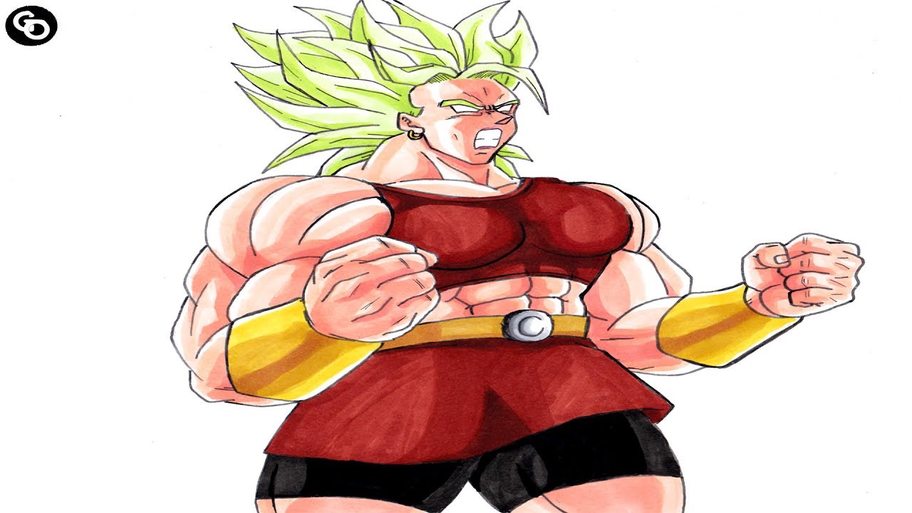 Drawing Kale Legendary Super Saiyan - Dragon Ball Super - YouTube