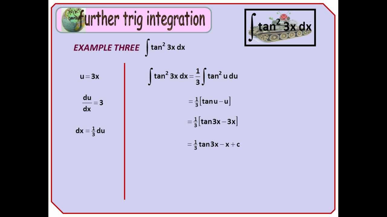 C4 Further Trig Integration - YouTube