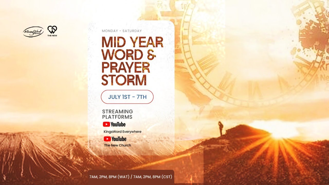 DAY 1 - CONSECRATION | 7AM WAT | Mid-Year Word & Prayer Storm - YouTube